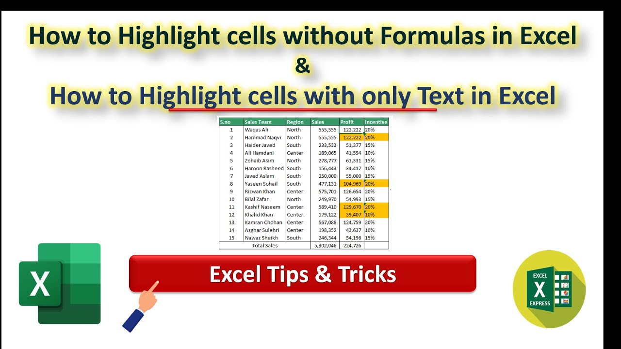 Highlight Cells Without Formulas In Excel Urdu Hindi Excel Express Highlight Cells Without Formulas In Excel Urdu Hindi Excel Express