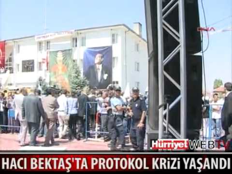Hacı Bektaş'ta Protokol Ayıbı