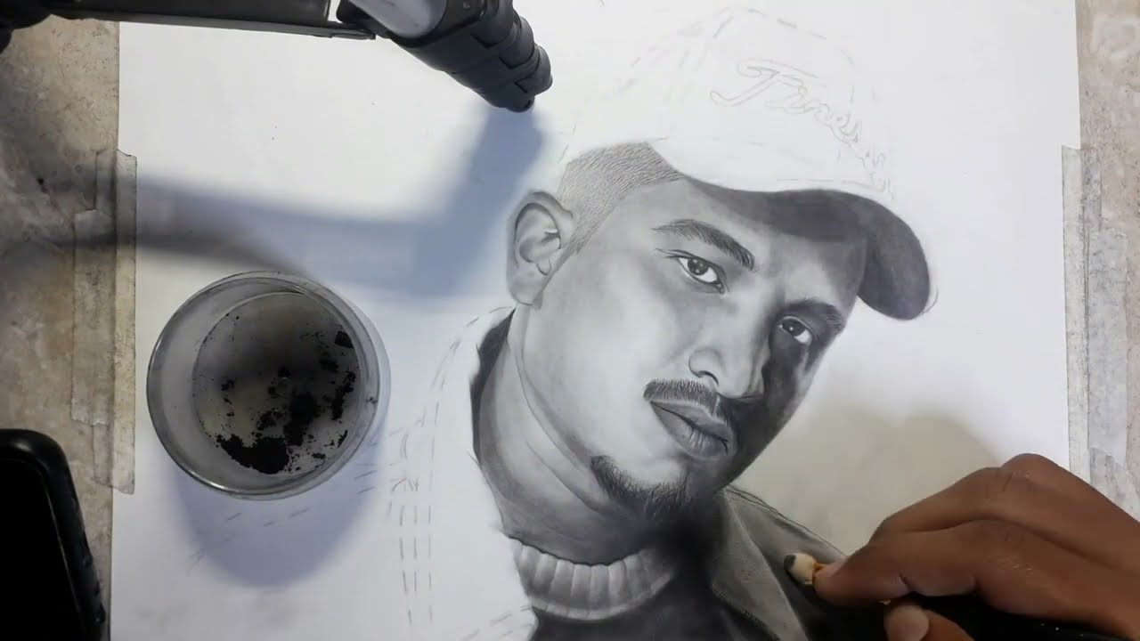 😎🤘🏾Divine sketch🤘🏾😎 || How to draw Divine sketch || how to draw Divine ...