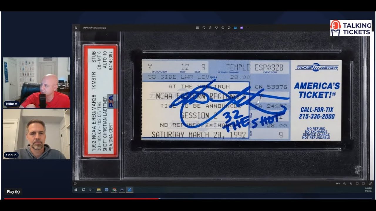 The Art of Signed Tickets & Ticket Stub Restoration - YouTube