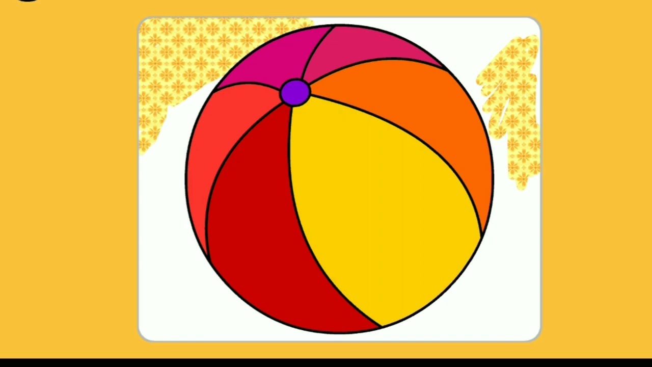 How we draw colorful ball,Easy acrylic drawing for kids,kids drawing ...