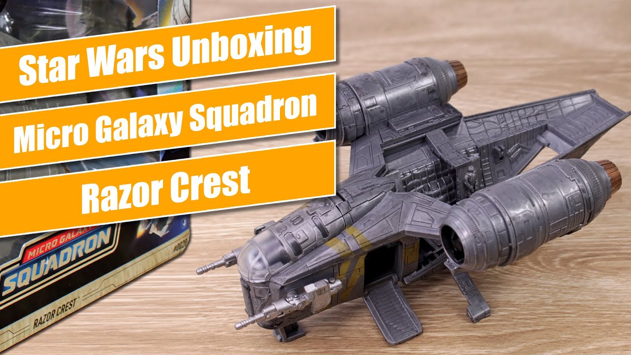 Jazwares Star Wars Micro Galaxy Squadron Unboxing - Razor Crest - YouTube