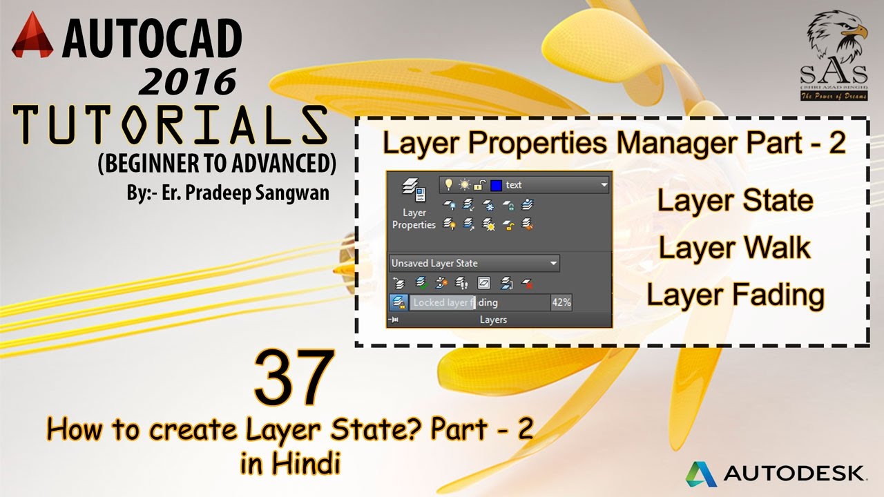 Autocad 2016 – 37. How to create a New Layer State in Autcoad? Part-2 ...