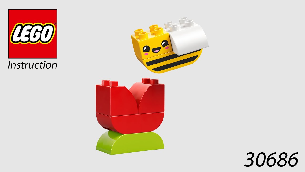 LEGO Instruction - DUPLO - 30686 - My First Flower & Bee - YouTube