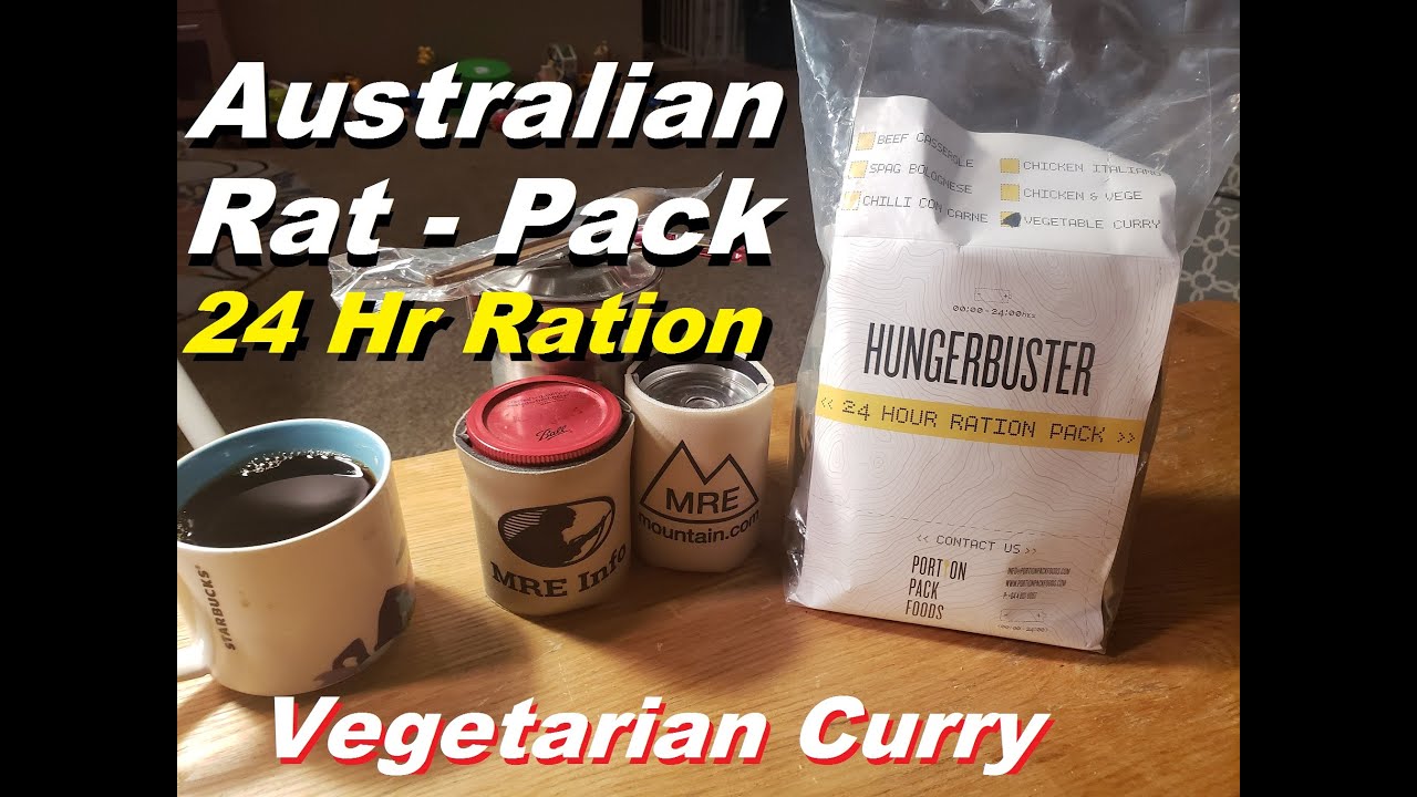 Australian Rat Pack - 24 HR Ration, Curry Veg! - YouTube