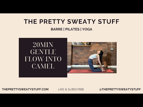 20min Gentle Flow Into Camel | Moderate Yoga Flow | Flexibility