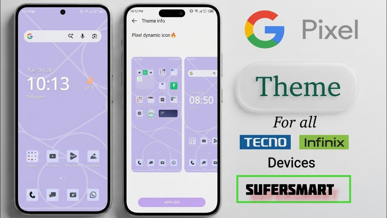 Google Pixel Latest Theme For All Infinix+ Tecno + Itel Devices ...
