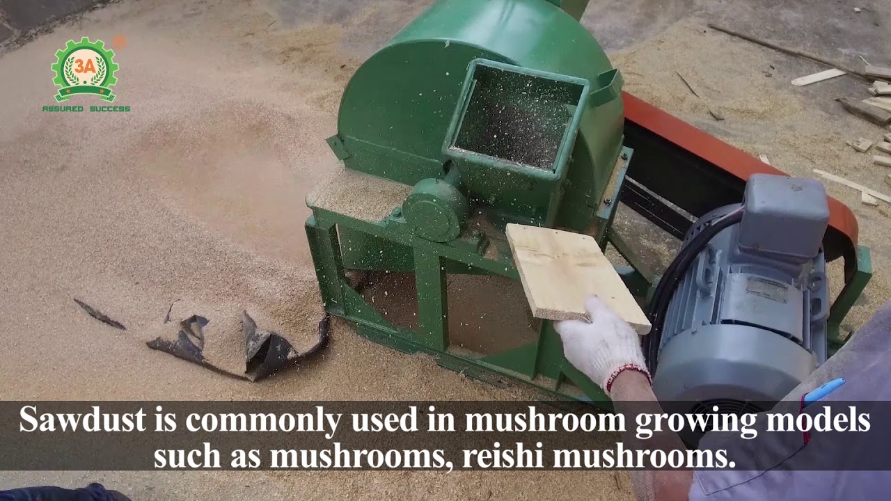 3A sawdust making machine 45kw [3A machinery] - YouTube
