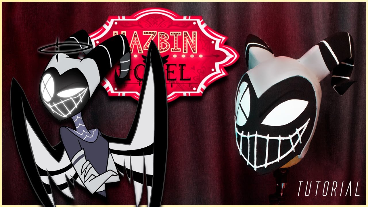 Tutorial Cómo hacer la máscara de Lute ⚡ Hazbin Hotel ⚡ Patrones ...
