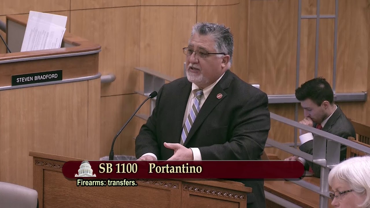 Senator Portantino presents SB 1100 to Senate Public Safety Committee ...