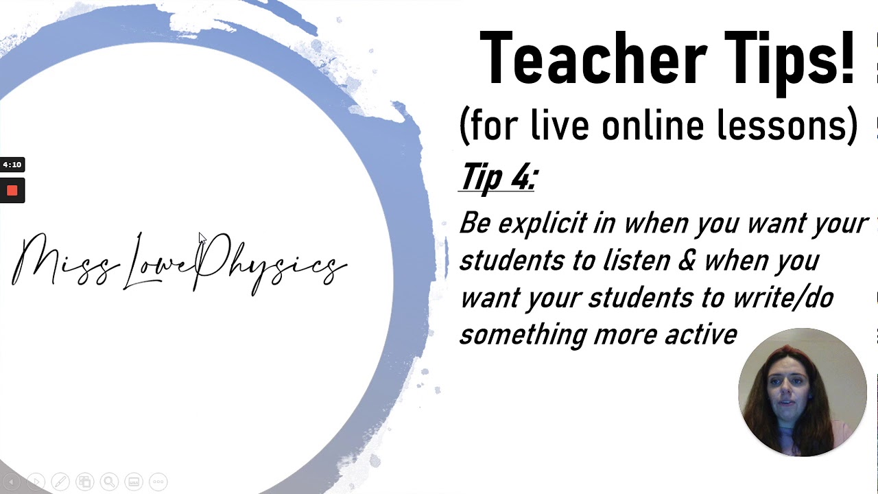 Teacher tips for live online lessons no. 4: be explicit with ...