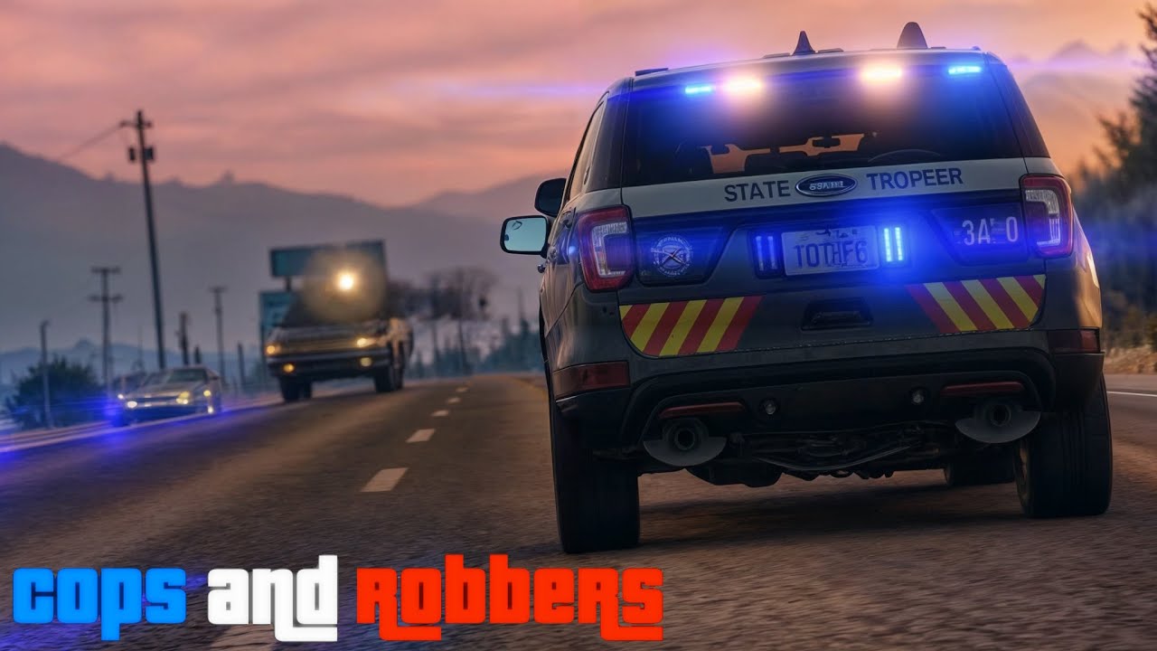 SANDY SHORES MAYHEM | GTA V COPS & ROBBERS - YouTube