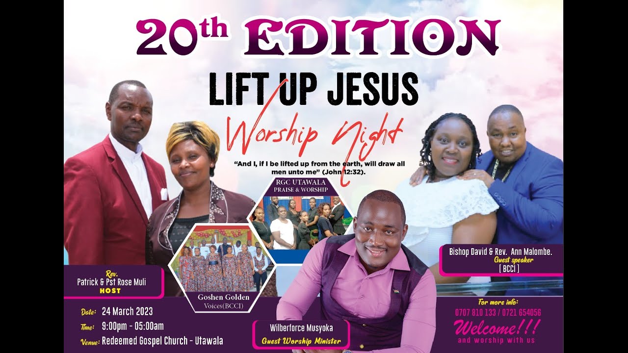 WILBERFORCE MUSYOKA || WORSHIP NIGHT || RGC UTAWALA || 20TH EDITION ...