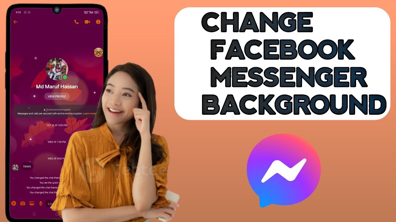 How to Change Background in Messenger | Set Any Photo As Background In ...