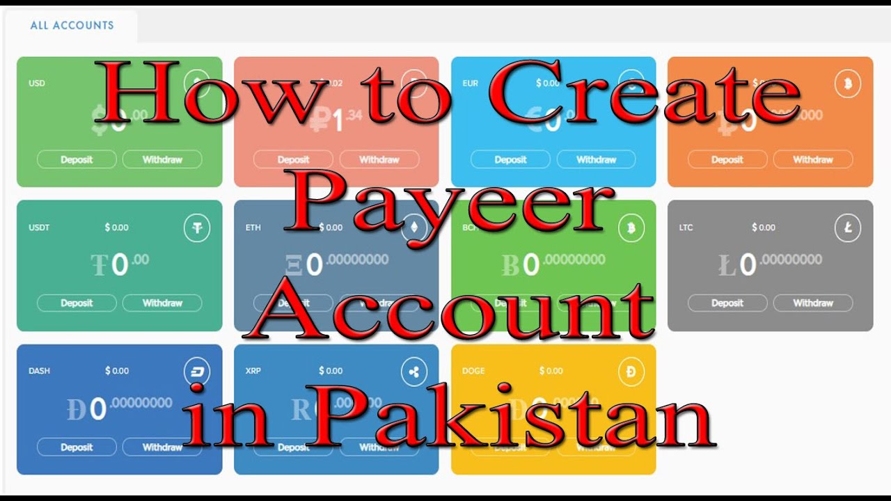 Payeer Account in Pakistan | Create Payeer Account | How to Create ...