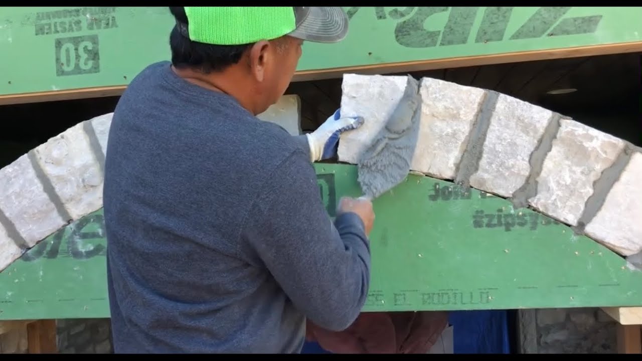 Una de tantas formas de hacer un arco de piedra - YouTube