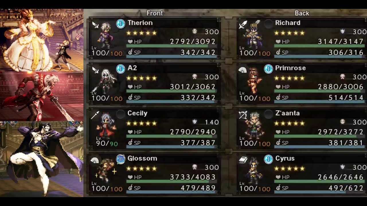 Octopath COTC F2P One Team to Rule Them All - Masters' Boards version ...