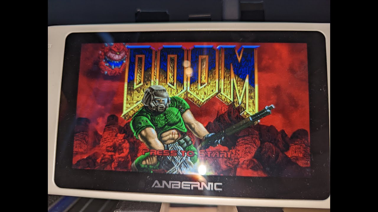DOOM on the Anbernic Win 600 #anbernic #handheld #gaming #doom #doom2 # ...