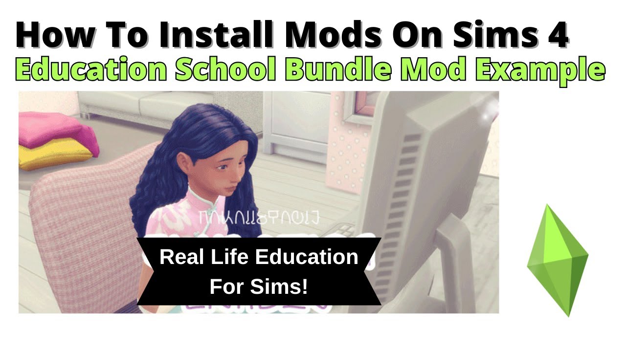 How To Install Education School Bundle Mod For Sims 4 | 2024 - YouTube