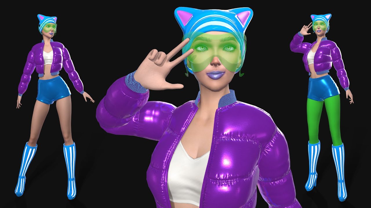 Sci-Fi Cat Girl Unreal Engine - YouTube