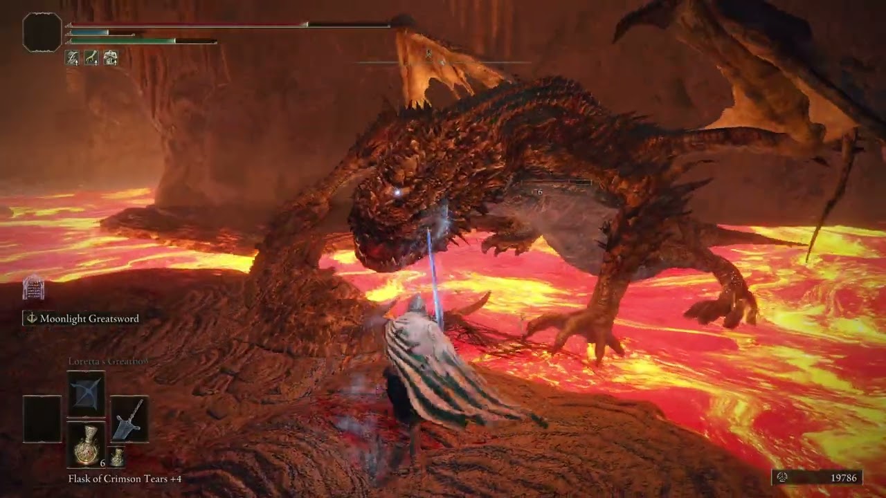 Elden Ring - Hidden Magma Wyrm Fight in Volcano Manor - YouTube