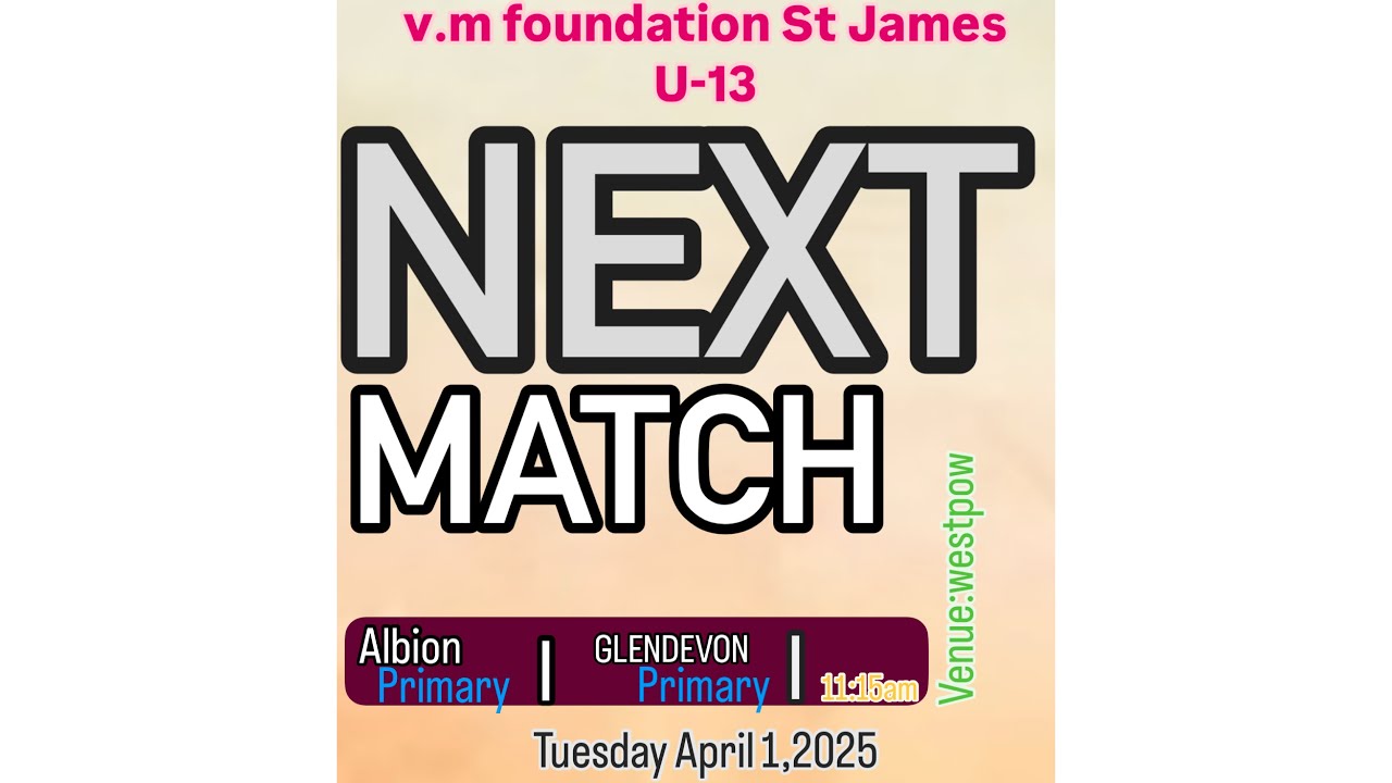 VMBS foundation st James U-13 | albion vs GLENDEVON - YouTube