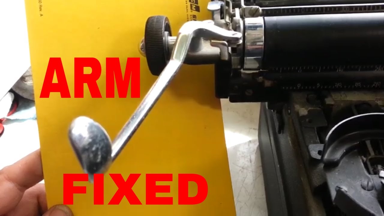 Royal Carriage Return Arm Binding Stuck on KMM Typewriter Repaired ...