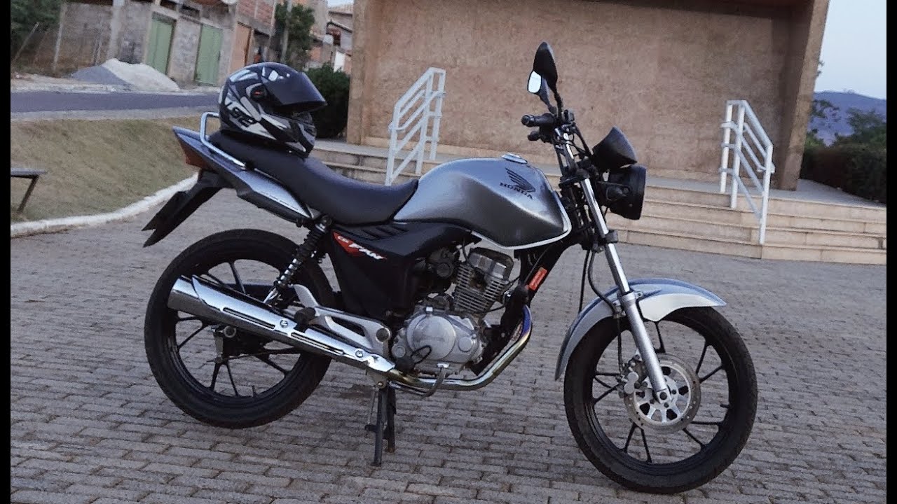 FAN 150 2011 COM ESCAPAMENTO POLIMET DE LATA DE TITAN ESD - YouTube
