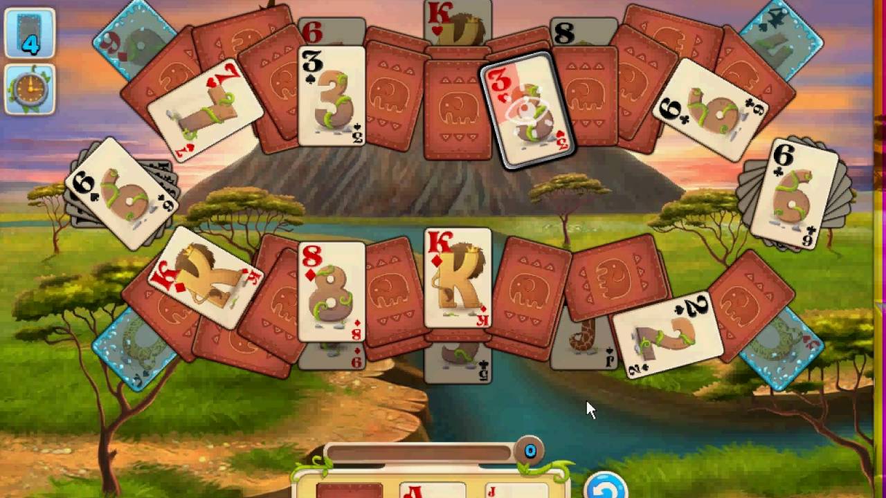 Solitaire Safari Level 42 - YouTube