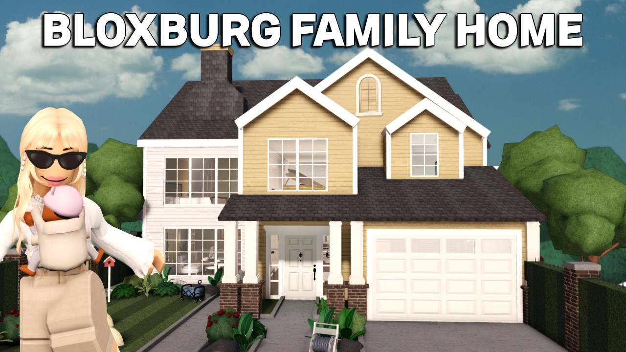 I BUILT A FAMILY HOME IN BLOXYACRES BLOXBURG - YouTube