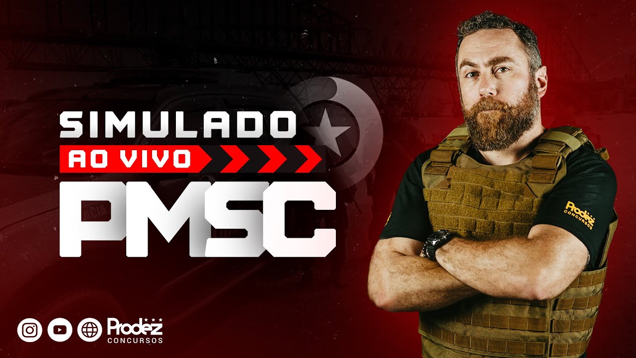 Pós-Edital PMSC | Simulado ao Vivo - YouTube