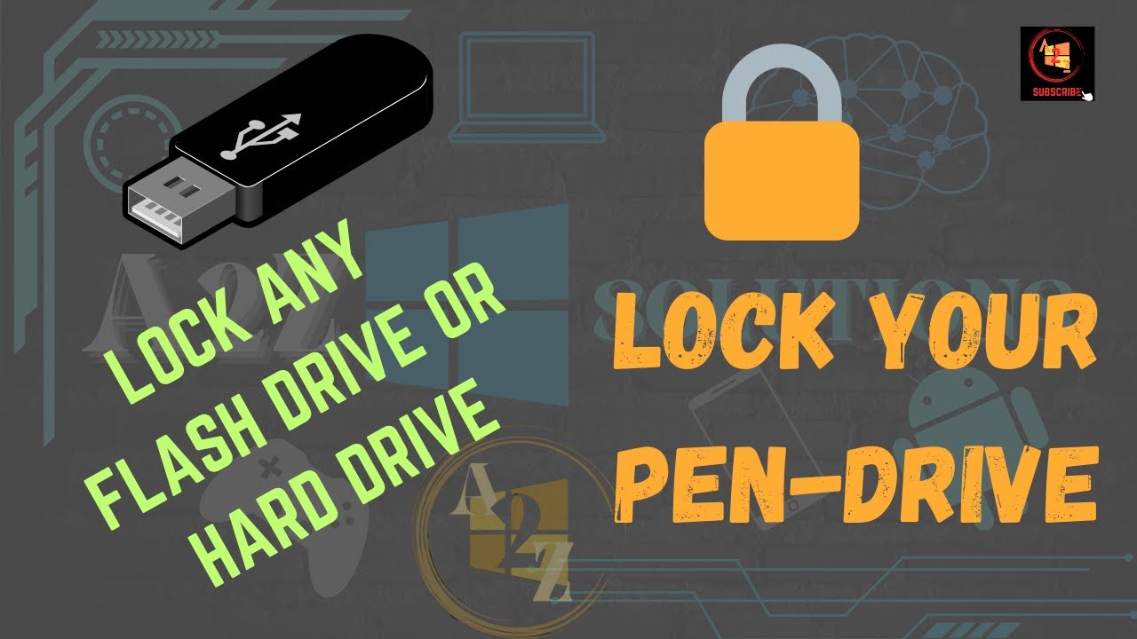 Lock Your USB Pen drive And Hard drive|| How To Secure A Pen drive ...