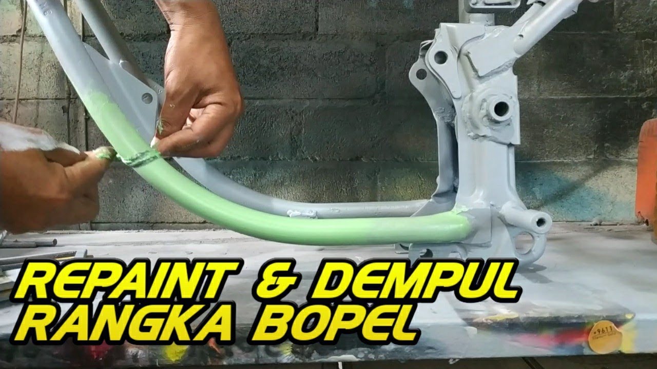 TUTORIAL lengkap repaint rangka motor // HARTWELL // PONDOH CUSTOM ...