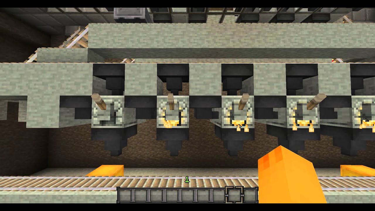 Minecraft - Automatic Smelting Factory - YouTube