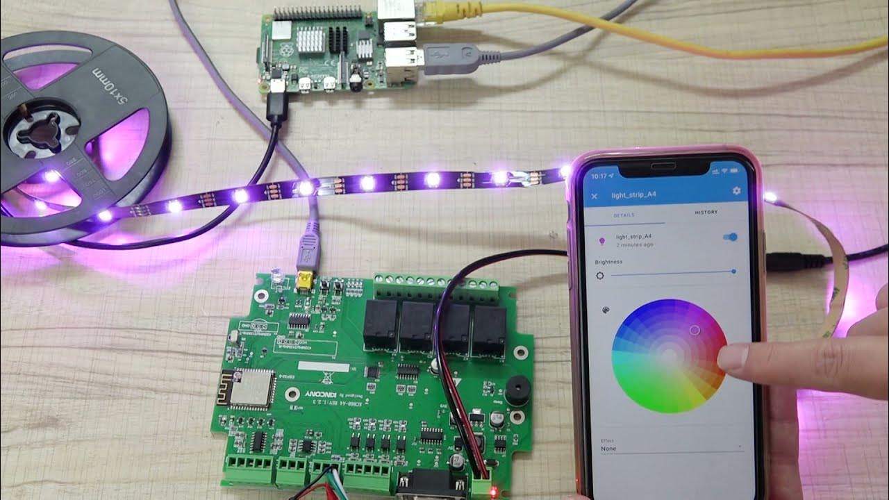 Lesson23- How to use LED strip for home assistant by ESPhome - YouTube