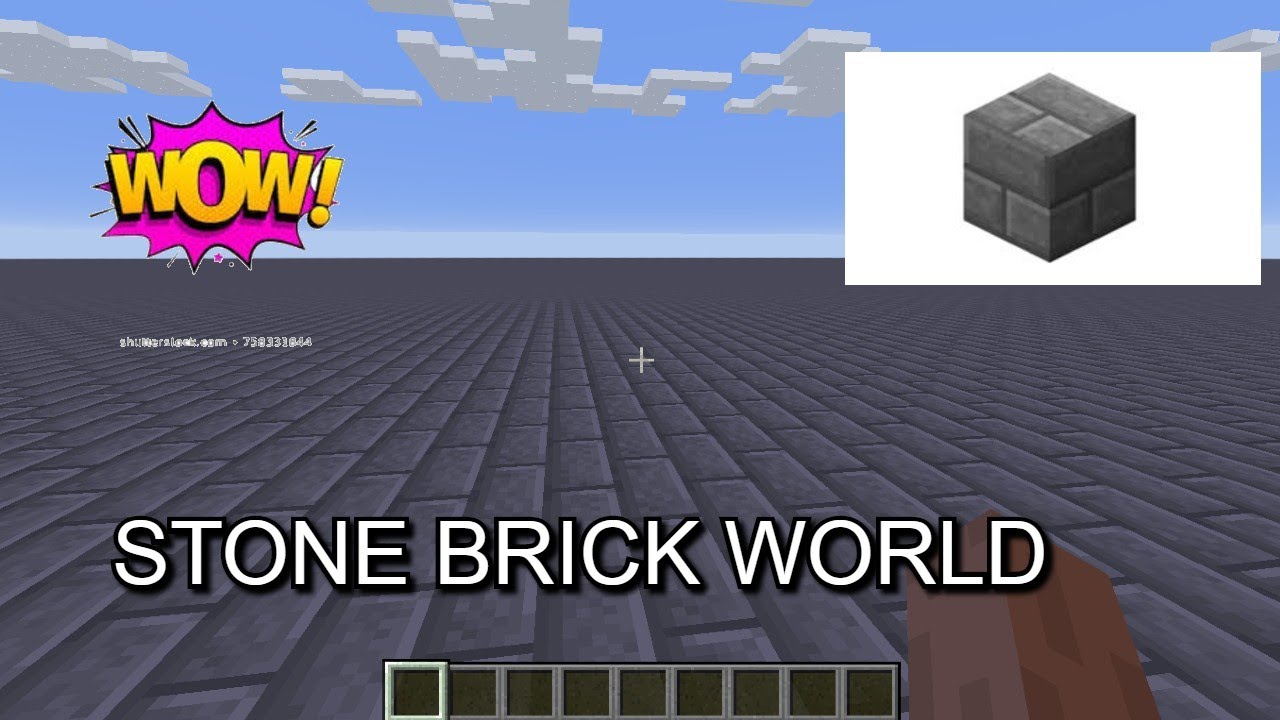 HOW TO MAKE A WORLD FULL OF STONE BRICKS IN MINECRAFT.NO MOD OR ROOT ...
