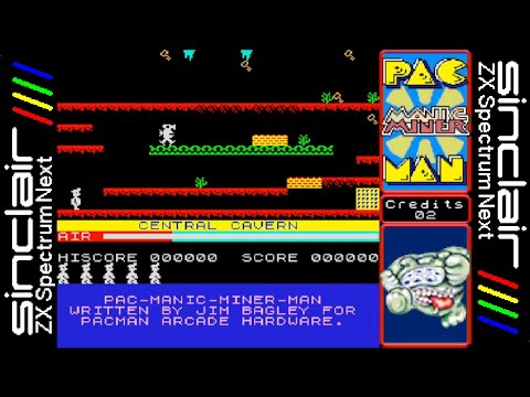 PAC-MANIC-MINER-MAN (R.A.M.S.) - ZX Spectrum Next - YouTube