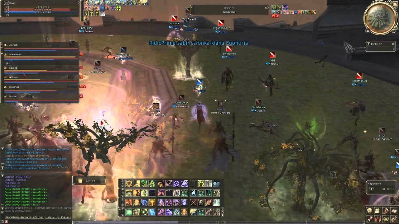 Devex - Aeore Healer POV - Lineage 2 PL Lilith - PVP/Siege - YouTube