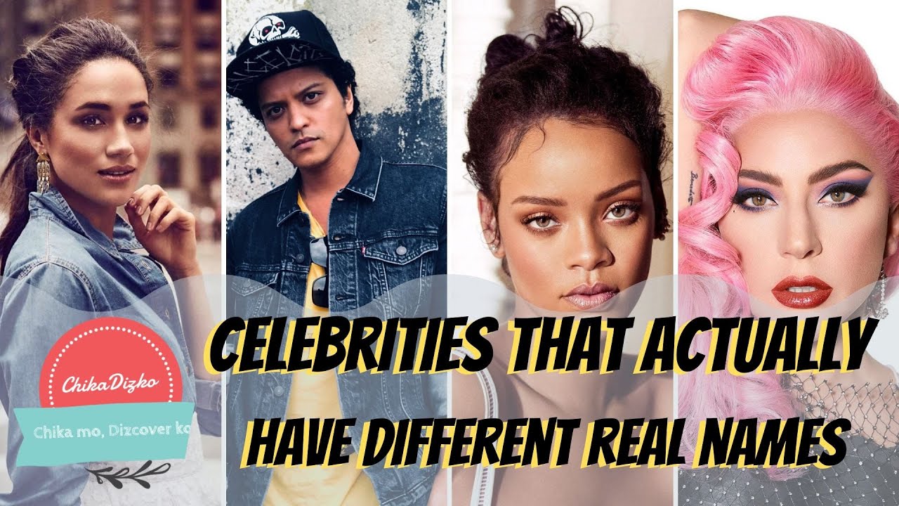 CELEBRITIES THAT ACTUALLY HAVE DIFFERENT REAL NAME - YouTube