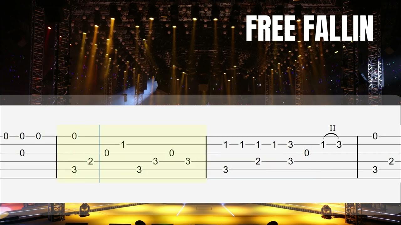 Free Fallin' - Tom Petty - Fingerstyle Guitar Tutorial Tab - YouTube