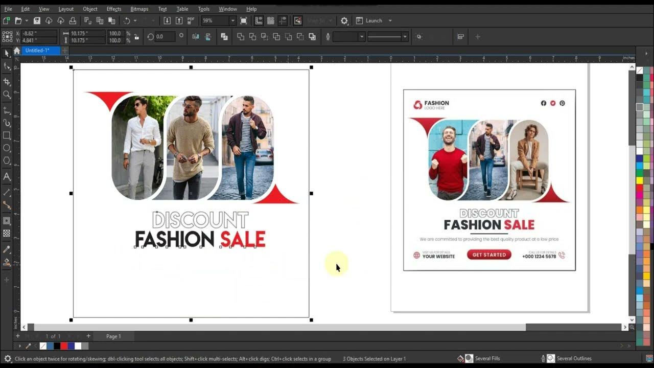 Most Creative Social Media Ads Design Tips & Tricks - Ahsan Sabri - Coreldraw - YouTube