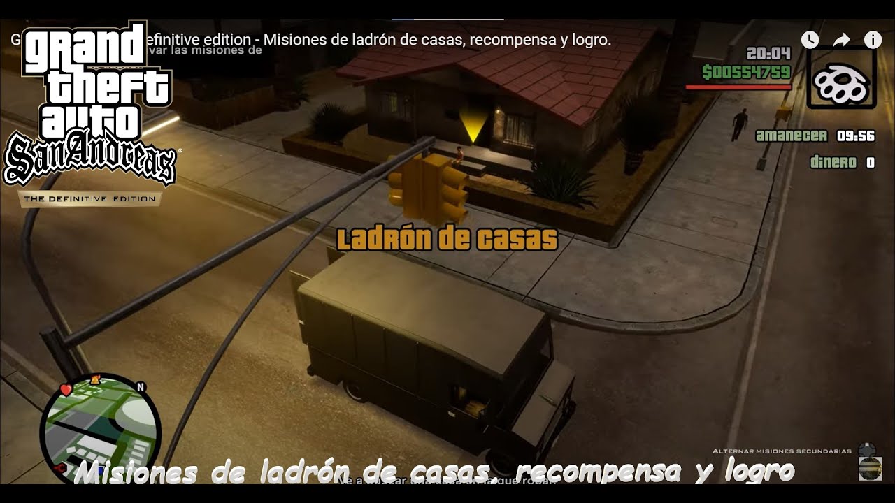 GTA San Andreas definitive edition - Misiones de ladrón de casas ...