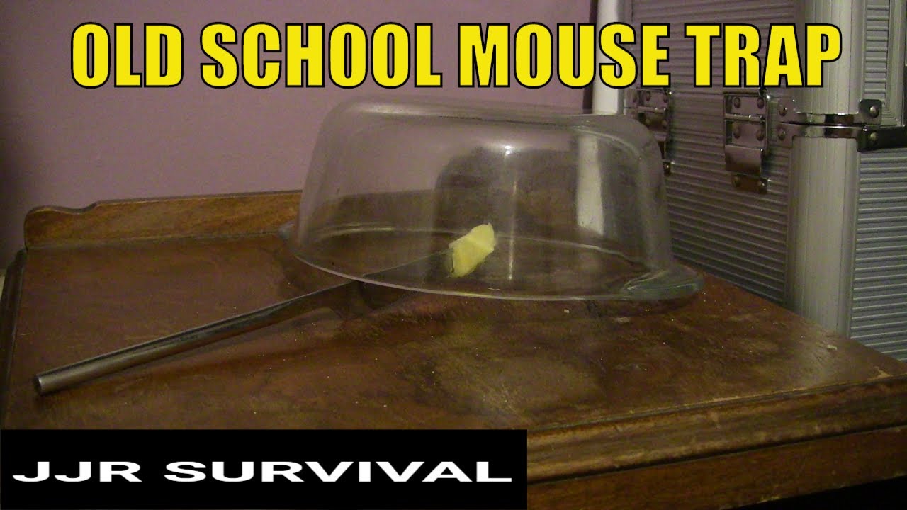 old style jar mouse trap - YouTube