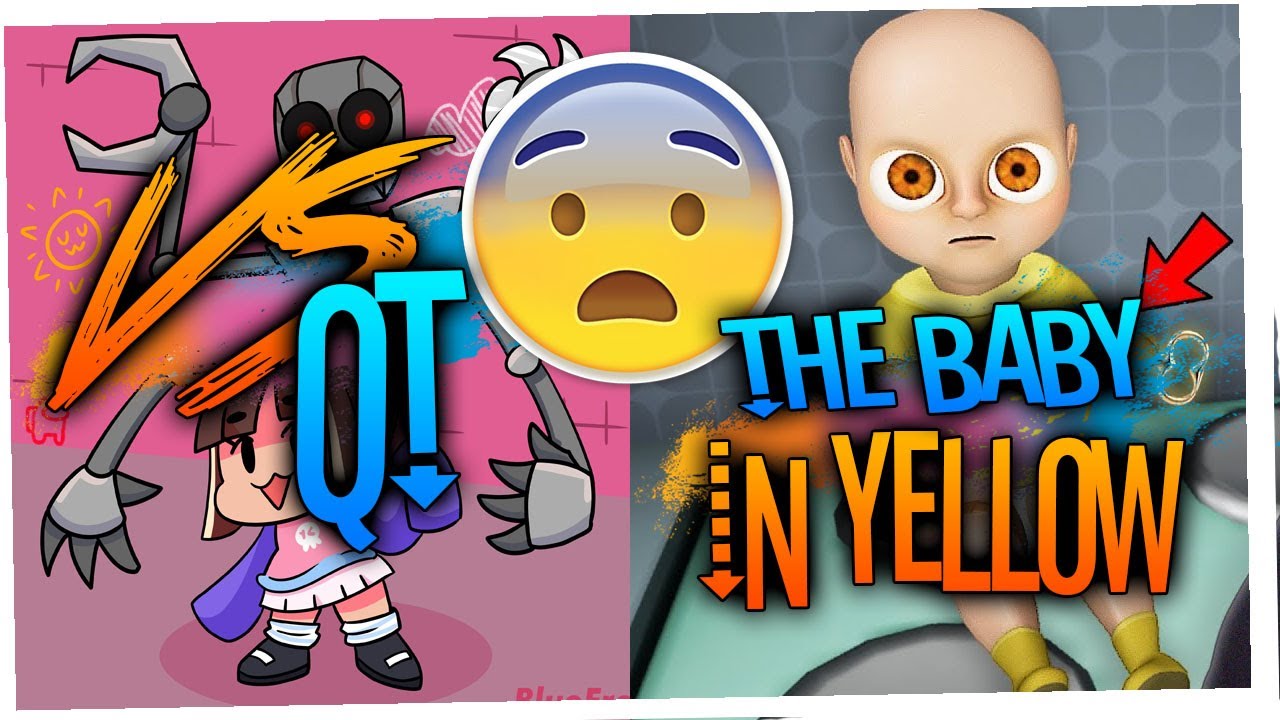 The baby in yellow #2 y Vs QT mod FNF - YouTube