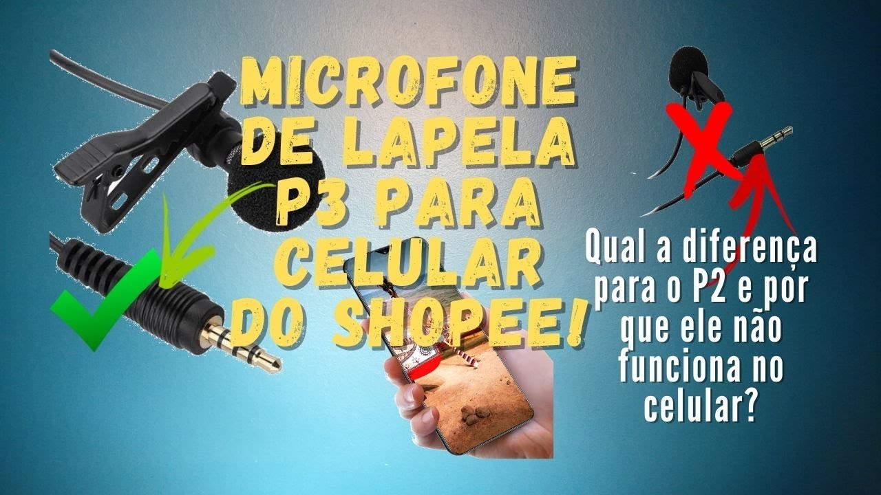 Qual a diferença entre P2 e P3? Descubra Aqui! Microfone de Lapela para ...
