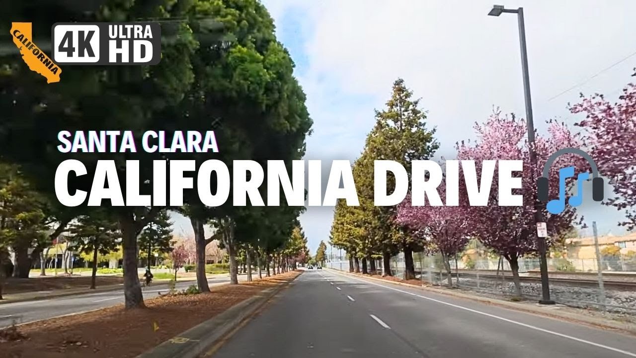 California Drive Santa Clara with Lofi Music 4k60 | Lofi Drives 🎧 - YouTube