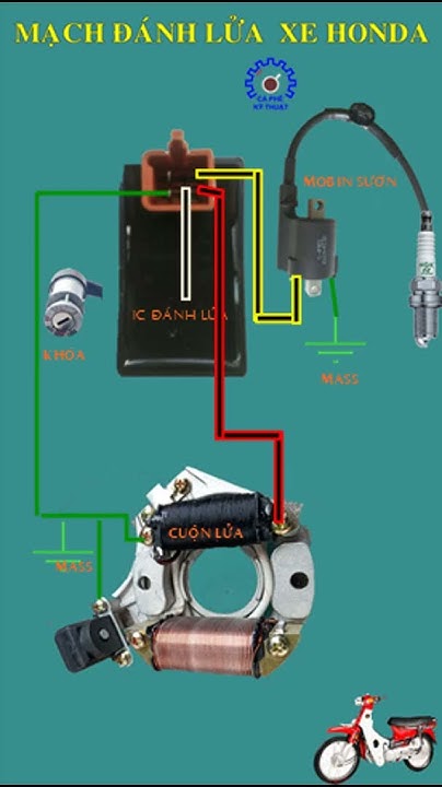 Mạch đánh lửa xe Honda Dream ,Wave đánh lửa máy với IC 5 chân - YouTube