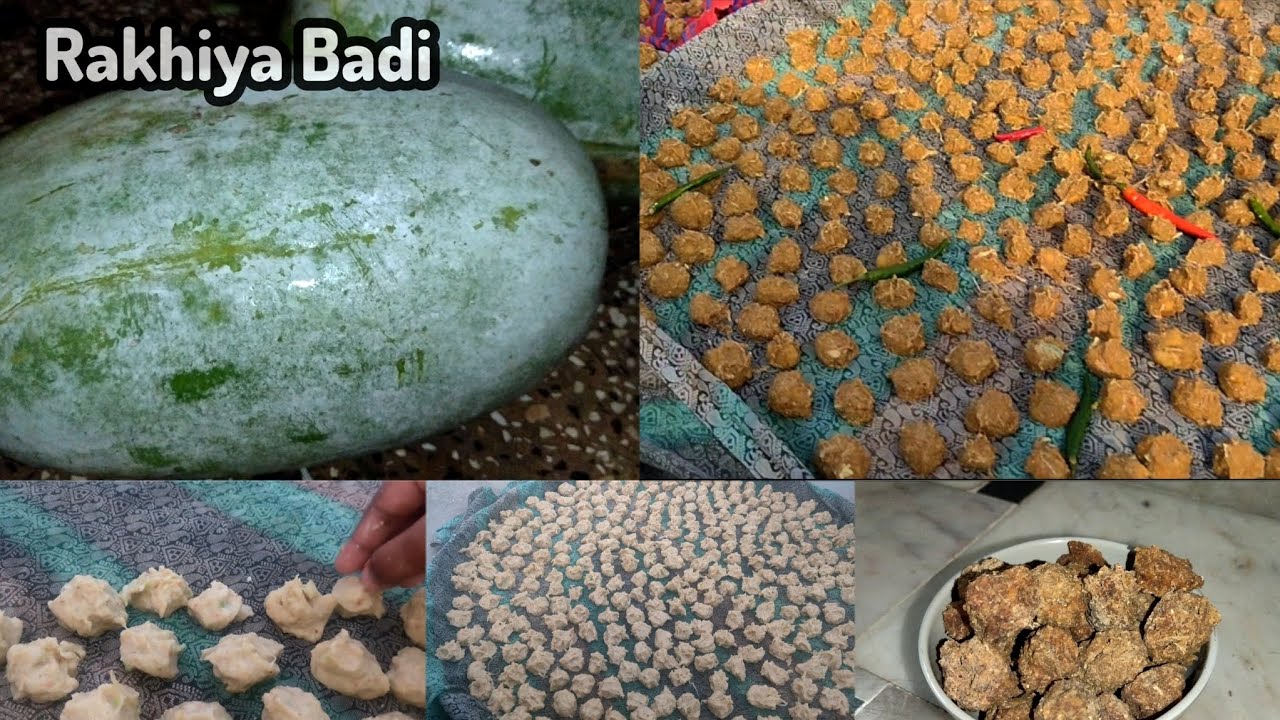 Ash-gourd badi | Rakhiya/ Kumraori Vadi | Urad Dal kumhra badi | Safed ...