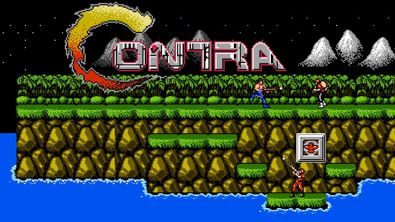 Contra [Hack by Cluster, No Power-Ups] (NES) #2 - YouTube