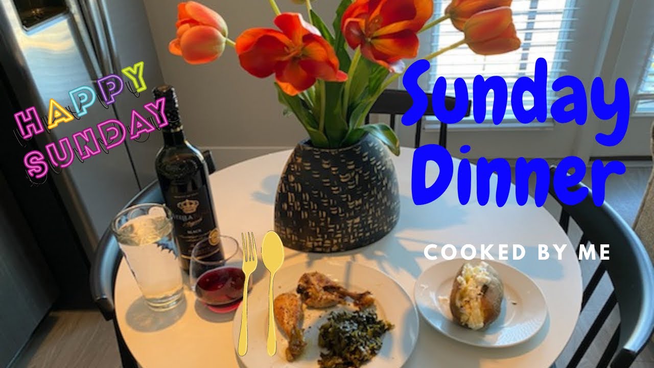 Sunday dinner cooked by me - YouTube